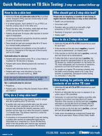 Quick Reference on TB Skin Testing: 2-Step vs. Contact Follow-up ...