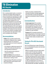 BCG Vaccine | National Prevention Information Network | Connecting public health professionals ...