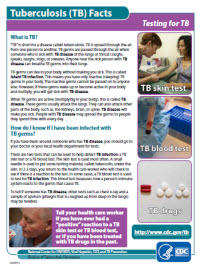 Testing for TB | National Prevention Information Network | Connecting ...