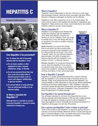Hepatitis C: General Information | National Prevention Information ...